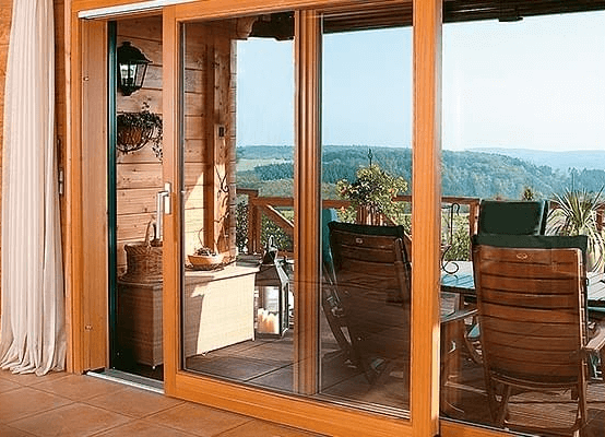 Porte-fenêtre bois 3 vantaux | Accès à la terrasse au balcon